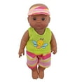 7 Inch Black Baby Doll With Soft Pvc Body And Cloth Clothes For Kids ...