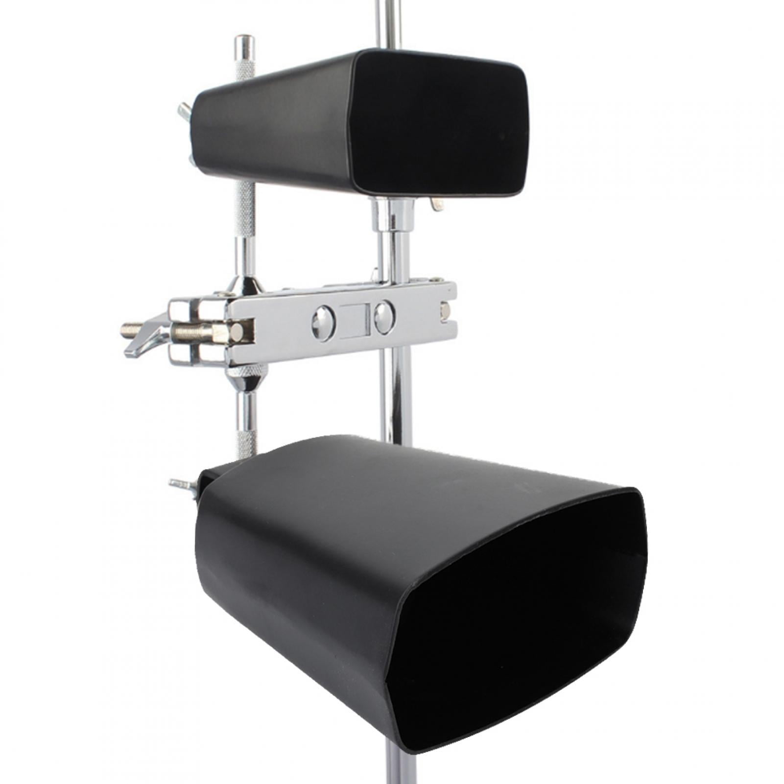 7 Inch Black Metal Cowbell Cattle Bell Percussion Musical Instrument ...