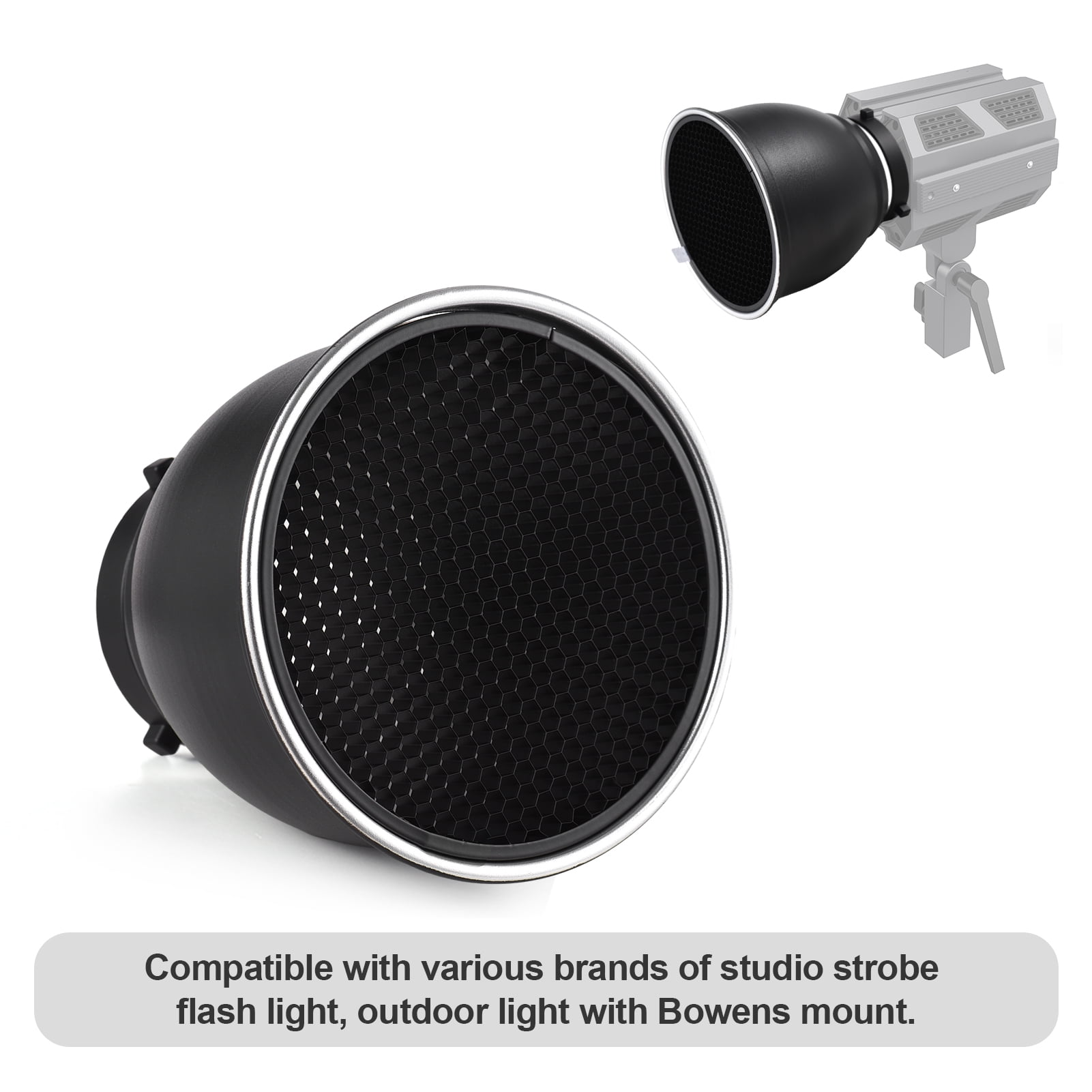 7 Inch Bowens Mount Beauty Dish Standar Reflector Diffuser Lamp Shade ...