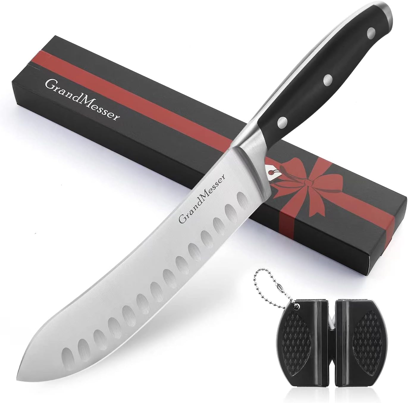 7 Inch Bullnose Butcher Knife - High Carbon Stainless Steel Forged Meat ...