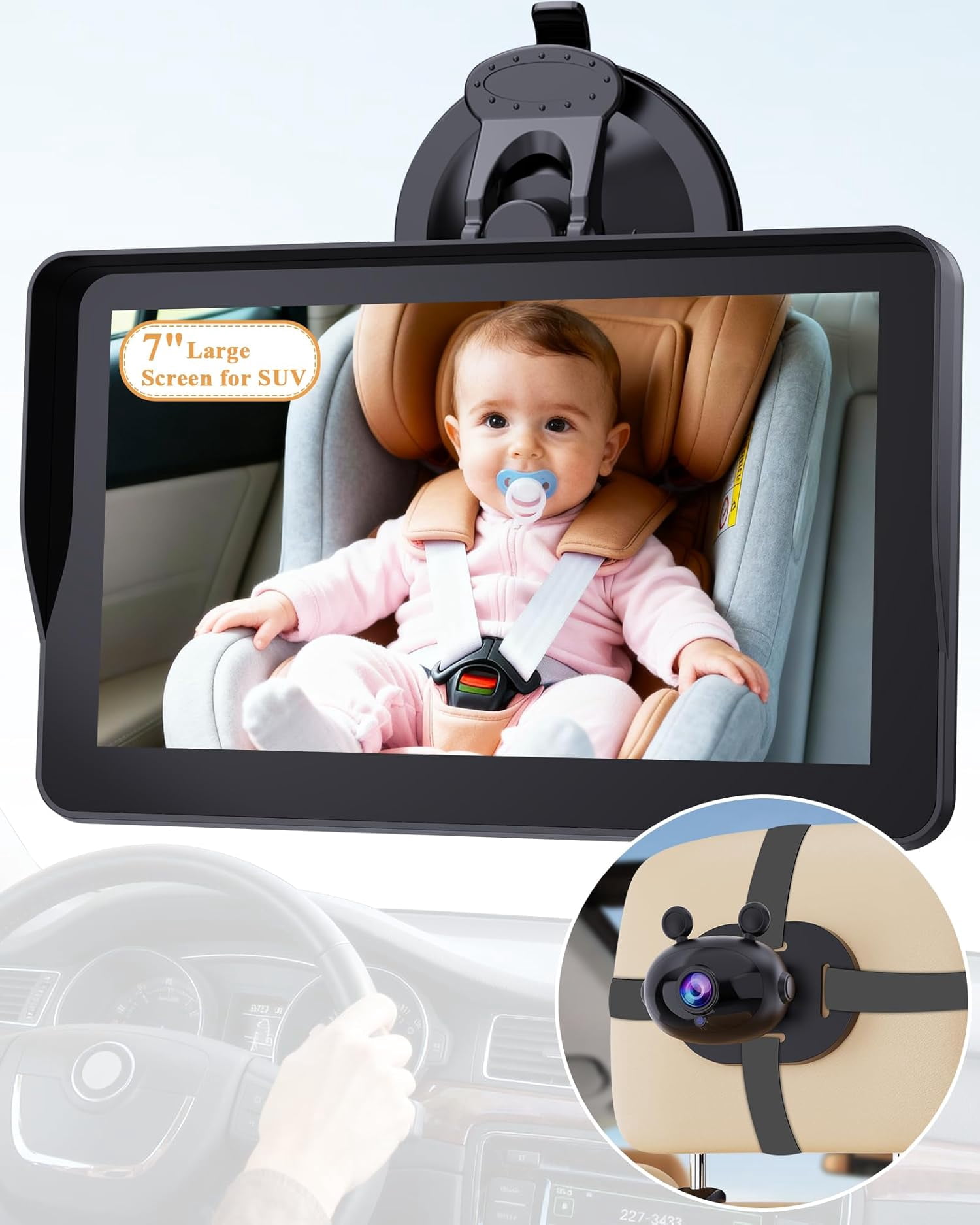 7-Inch Camera for : AHD 1080P Display with Real-Time - Clear Night ...