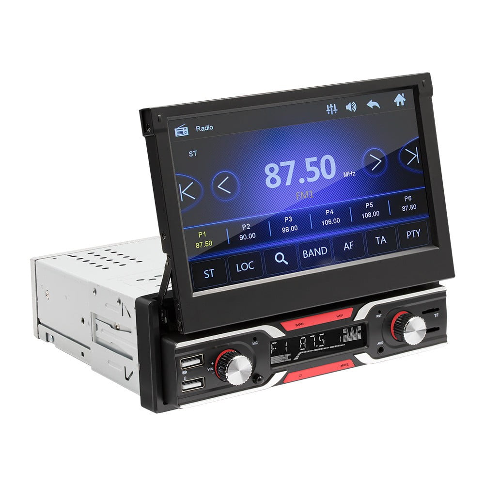7 Inch Car MP5 AM/FM Radio Retractable Touch Screen MP5 Player B ...