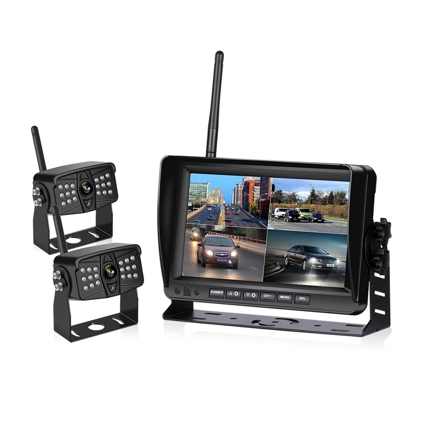 7 Inch Car Monitor AHD Wireless DVR Display Vehicle Auto Screen Rear ...