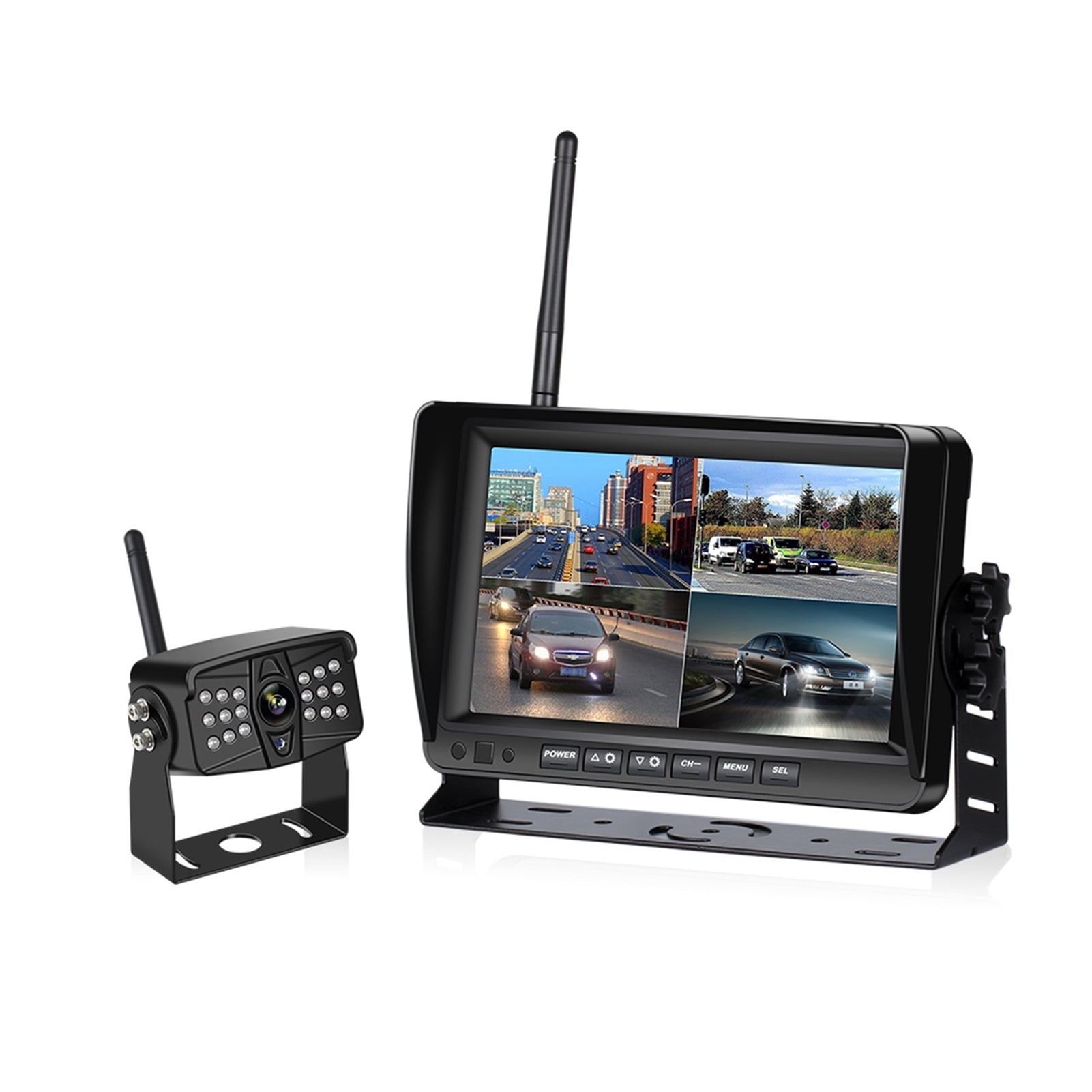 7 Inch Car Monitor AHD Wireless DVR Display Vehicle Auto Screen Rear ...