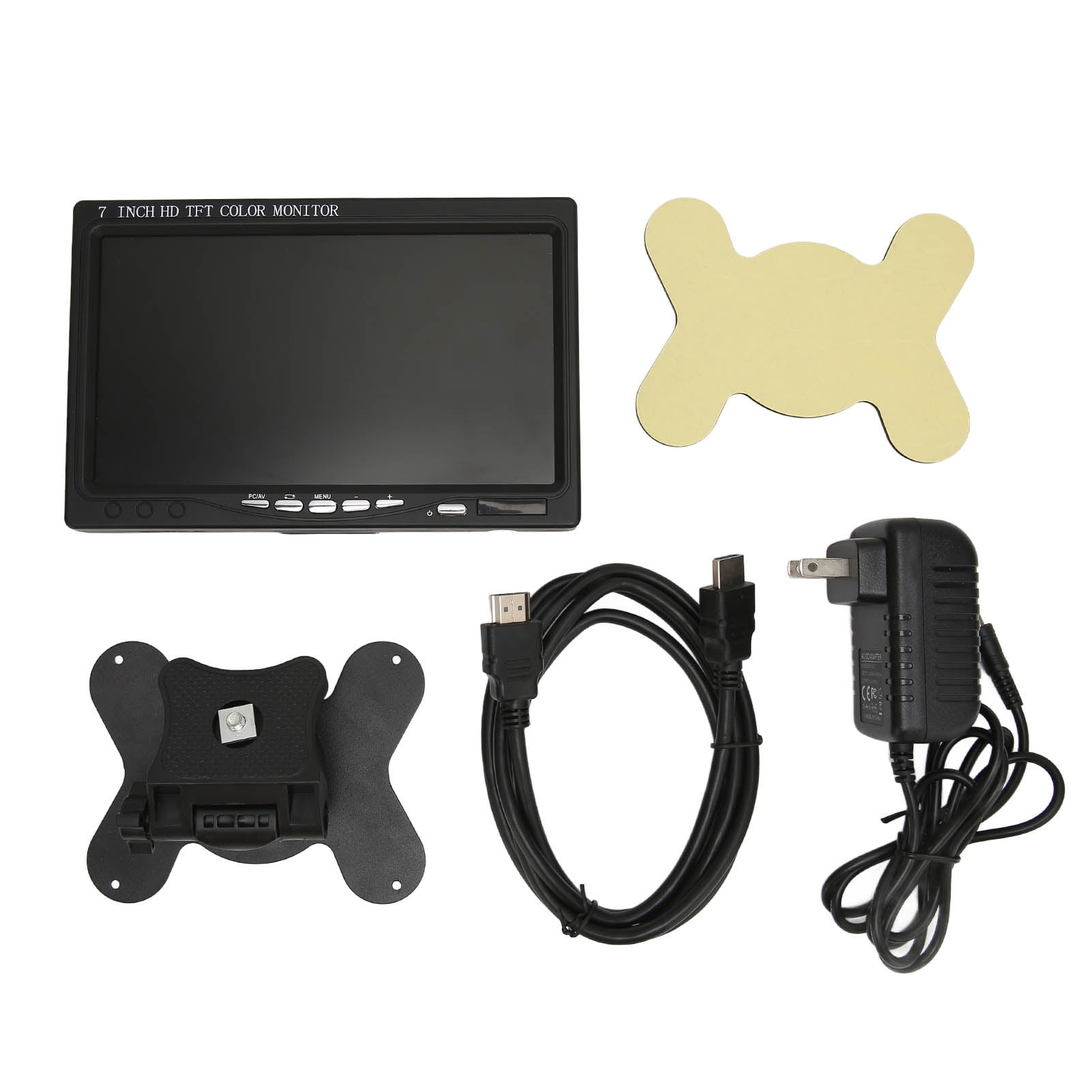 7 Inch Car Monitor VGA AV HD Multimedia Interface 1024x6007 Resolution ...