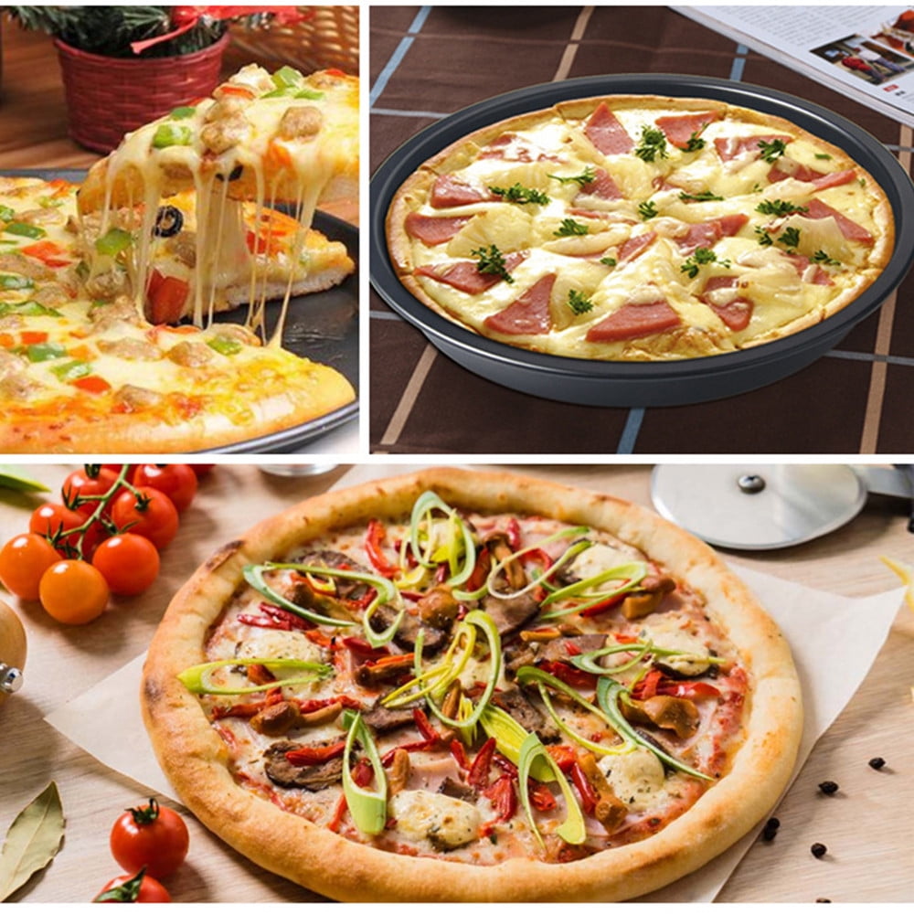 7-Inch Carbon Steel Non-Stick Pizza Pan Round Pizza Pan Diy Household ...