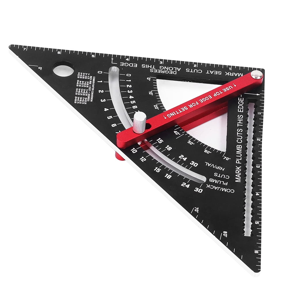7 Inch Carpentry Triangle Ruler Adjustable Multi Function Carpenter ...