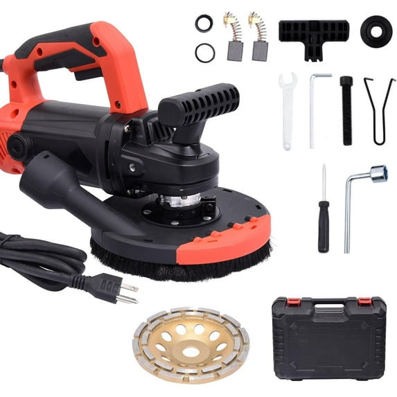 7-Inch Concrete Floor Grinder, 2200W Powerful Concrete Sanding Machine ...