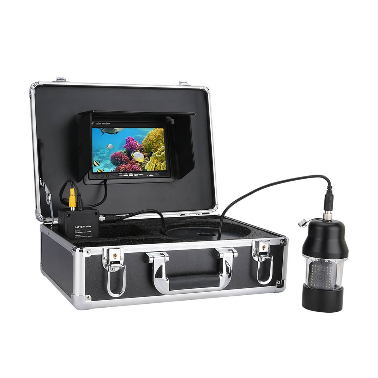 7 Inch DVR Recorder 20m 50m 100m Underwater Fishing Video Camera Fish ...