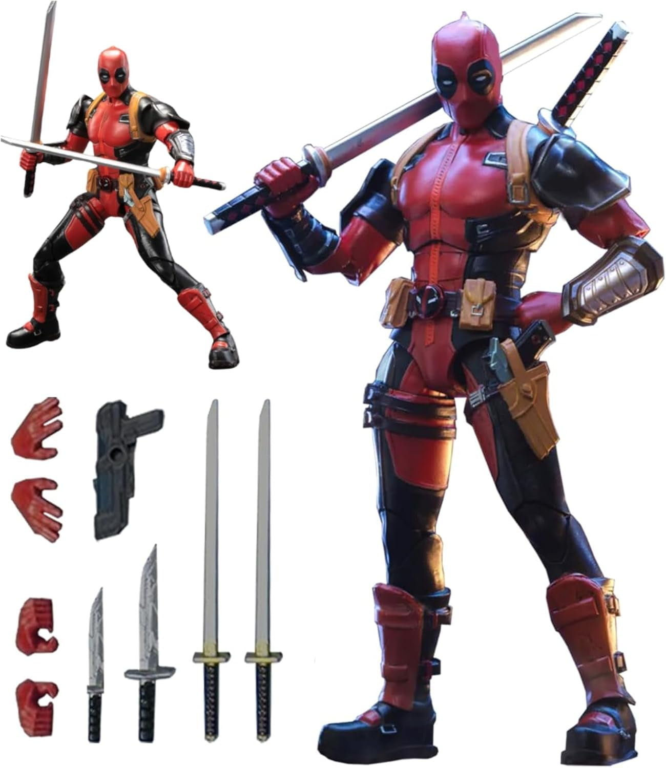 7 Inch Dead Pool Action Figure, Super War-Game Series Dead Pool Action ...