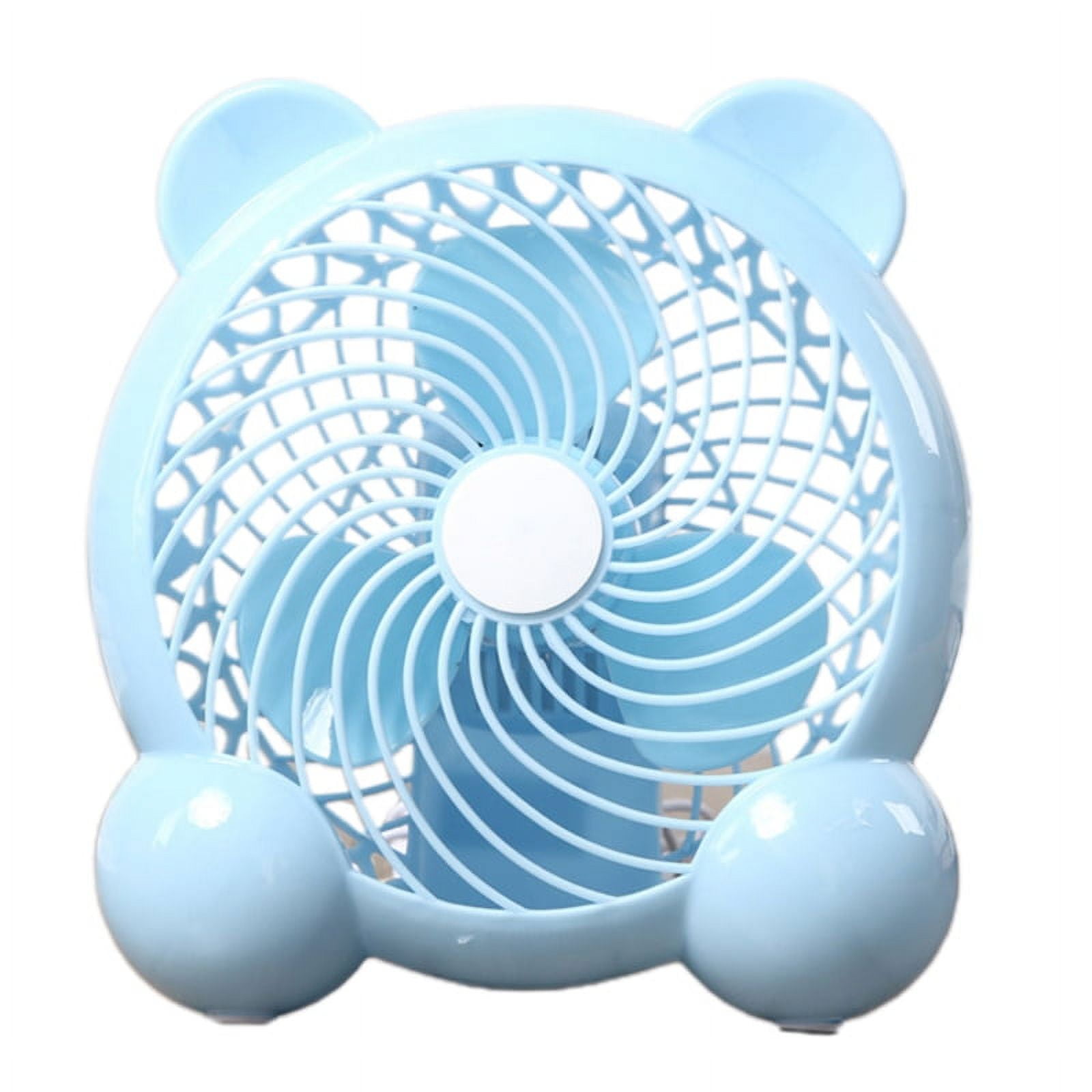 7-Inch Desk Fan Small Quiet Table Fan USB Powered / 500mAh Battery ...