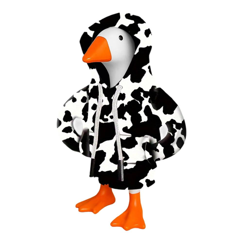 7 Inch Desk Goose Outfits,Pumpkin Hoodies Magnetic Goose Statue ...