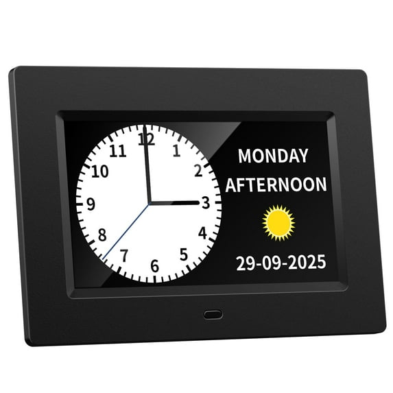 7 Inch Digital Calendar Digital Clock, Dementia Alarm Clock Large ...