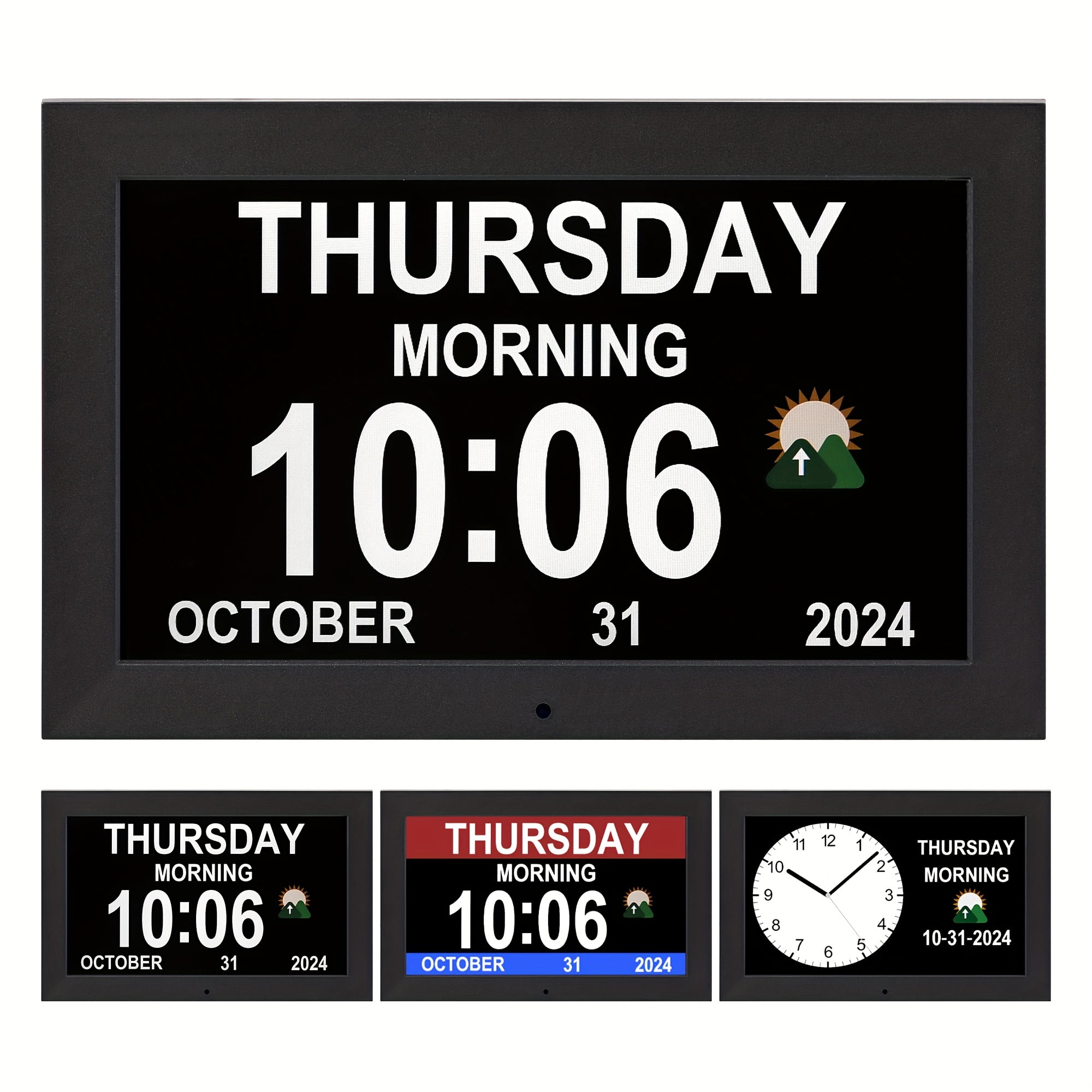 7 Inch Digital Clock With Day And Date For Elderly Alzheimer'S Dementia ...