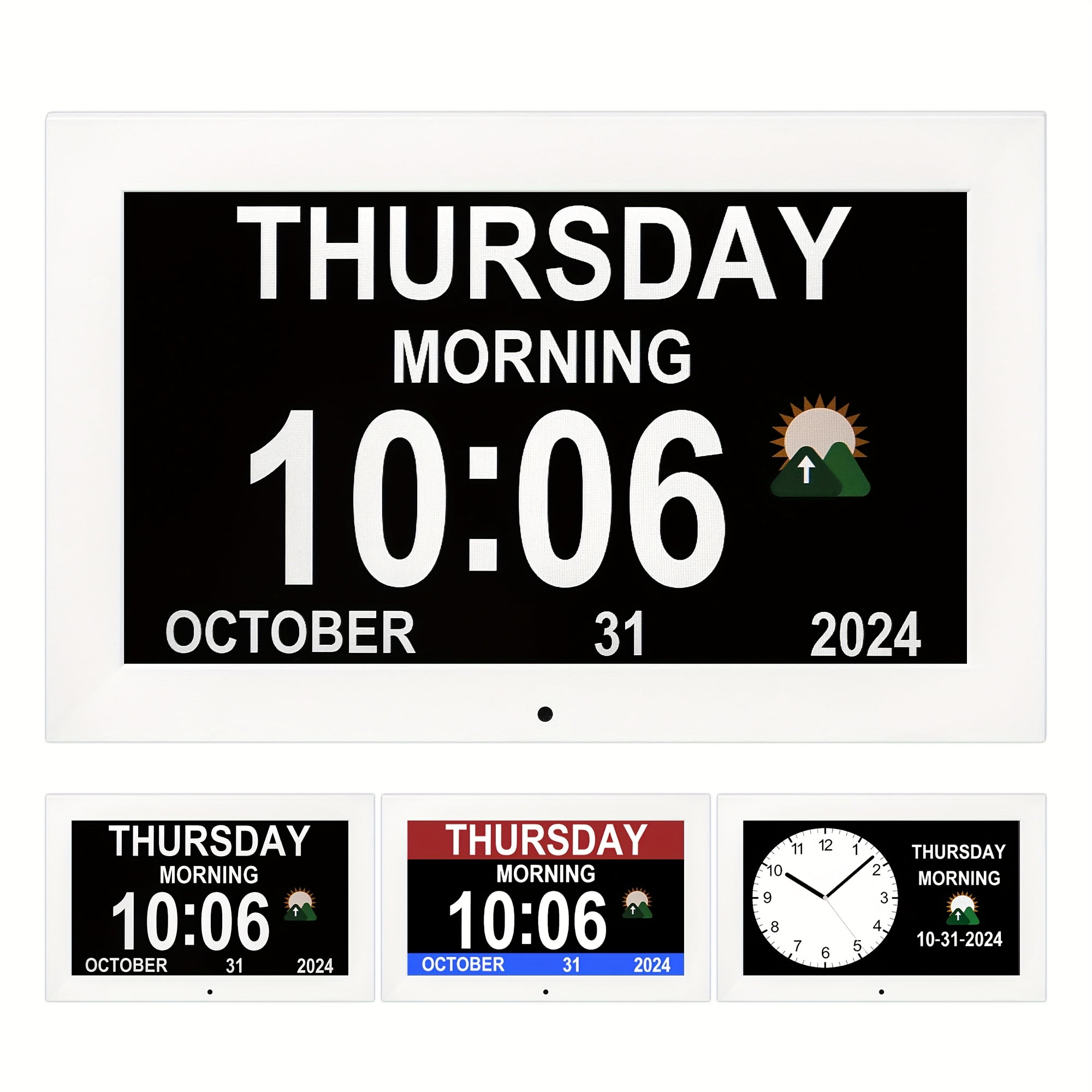 7 Inch Digital Clock With Day And Date For Elderly Alzheimer'S Dementia ...