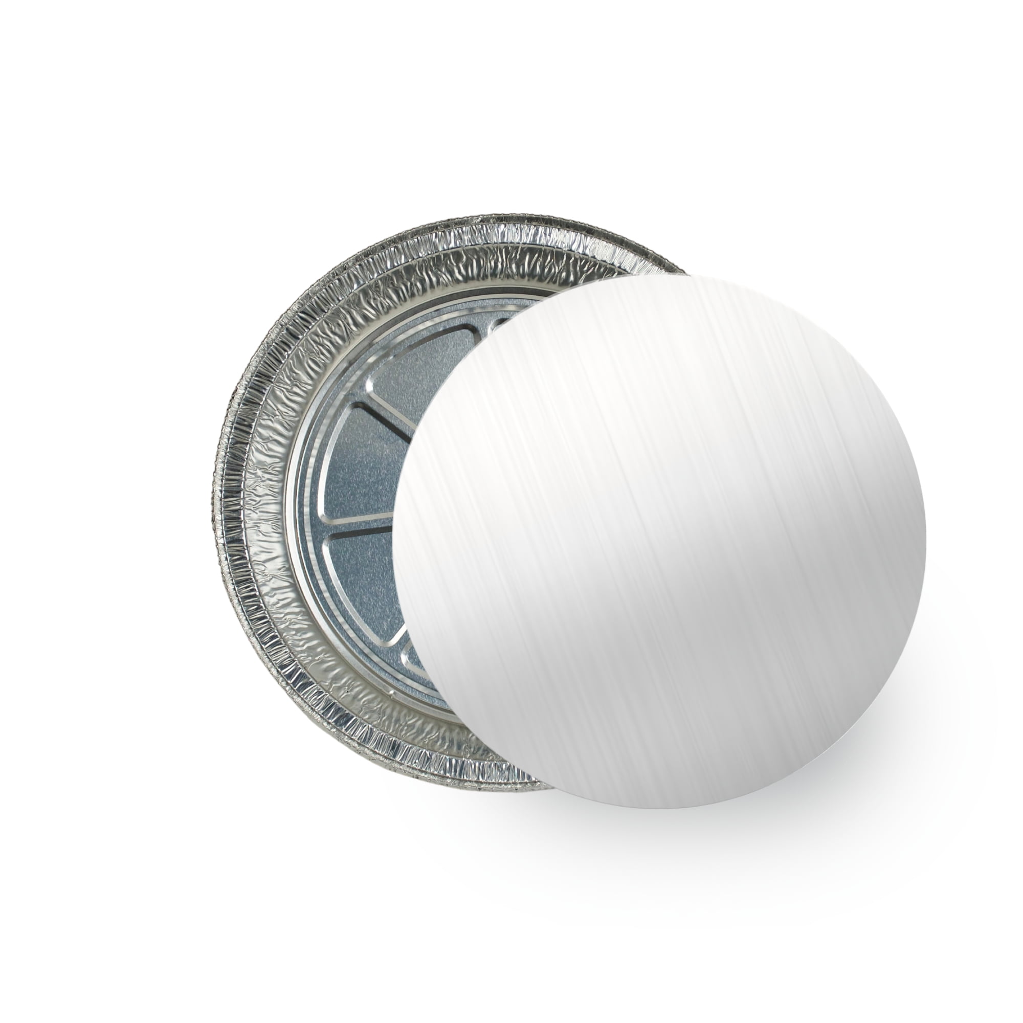 7 Inch Disposable Round Aluminum Foil Take-Out Pans with Board Lids ...