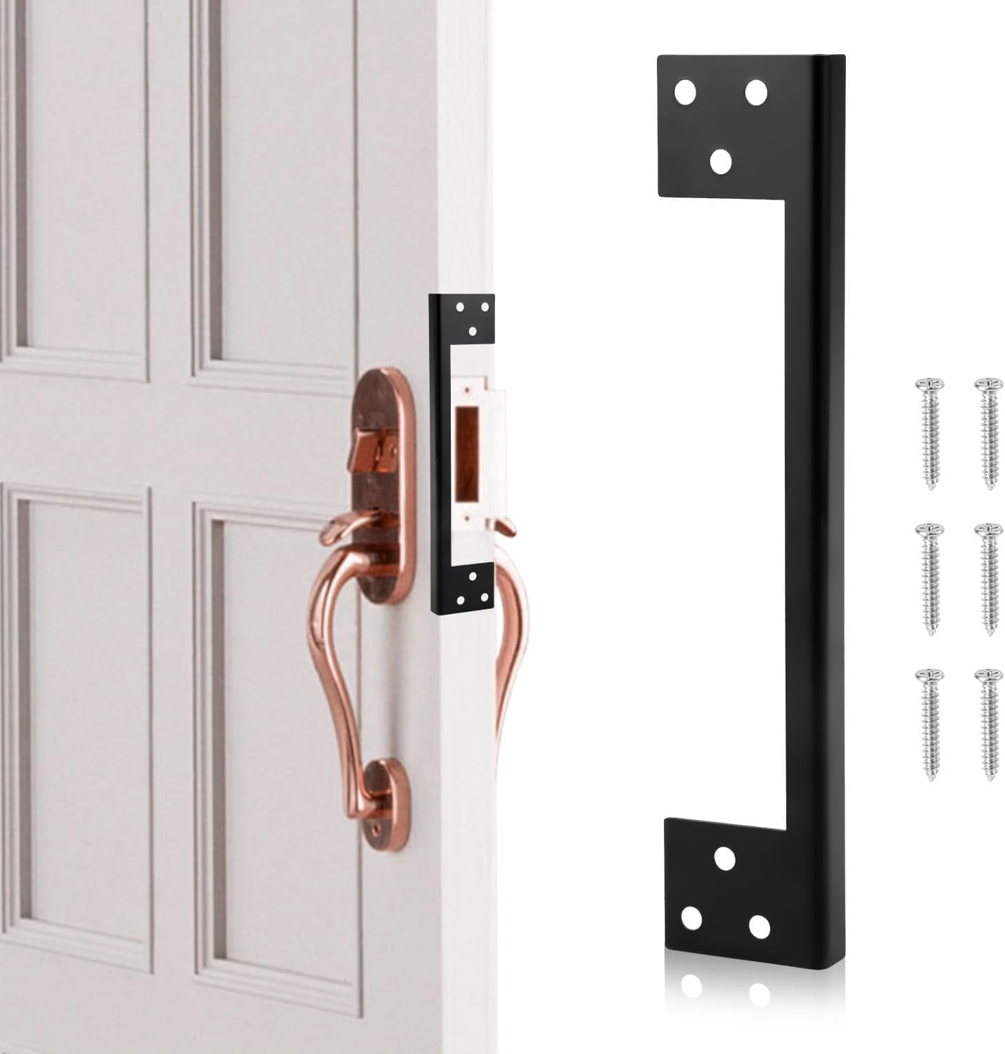 7 Inch Door Latch Guard Plate, Latch Guard Plate Cover Heavy Duty L ...