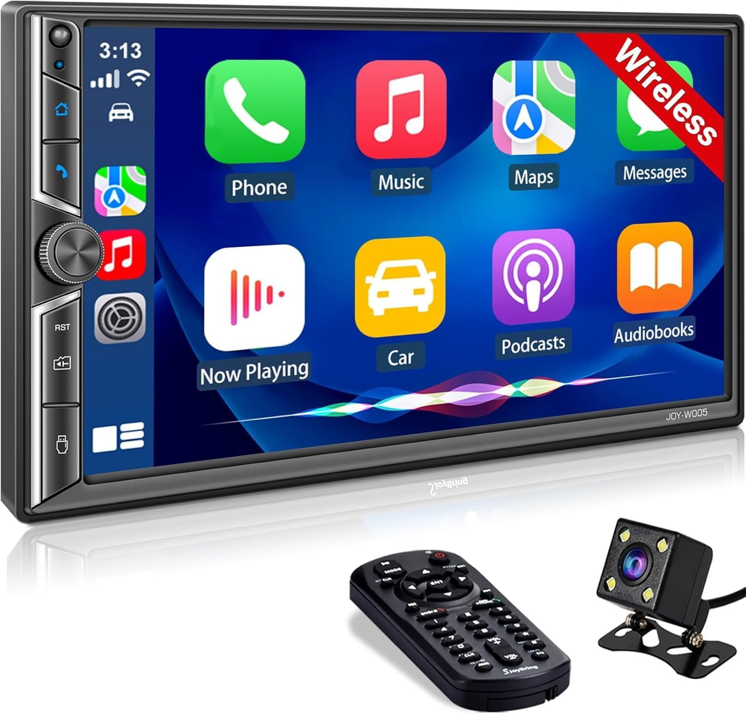 7 Inch Double Din Stereo with and , , Phone Mirror Link, Touchscreen ...