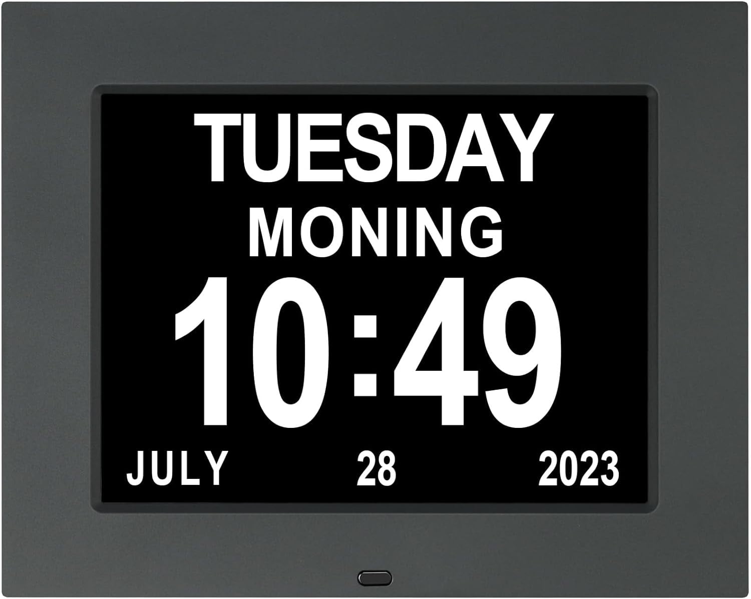 7 Inch Extra Large Non-Abbreviated Day Date & Month Digital Day ...