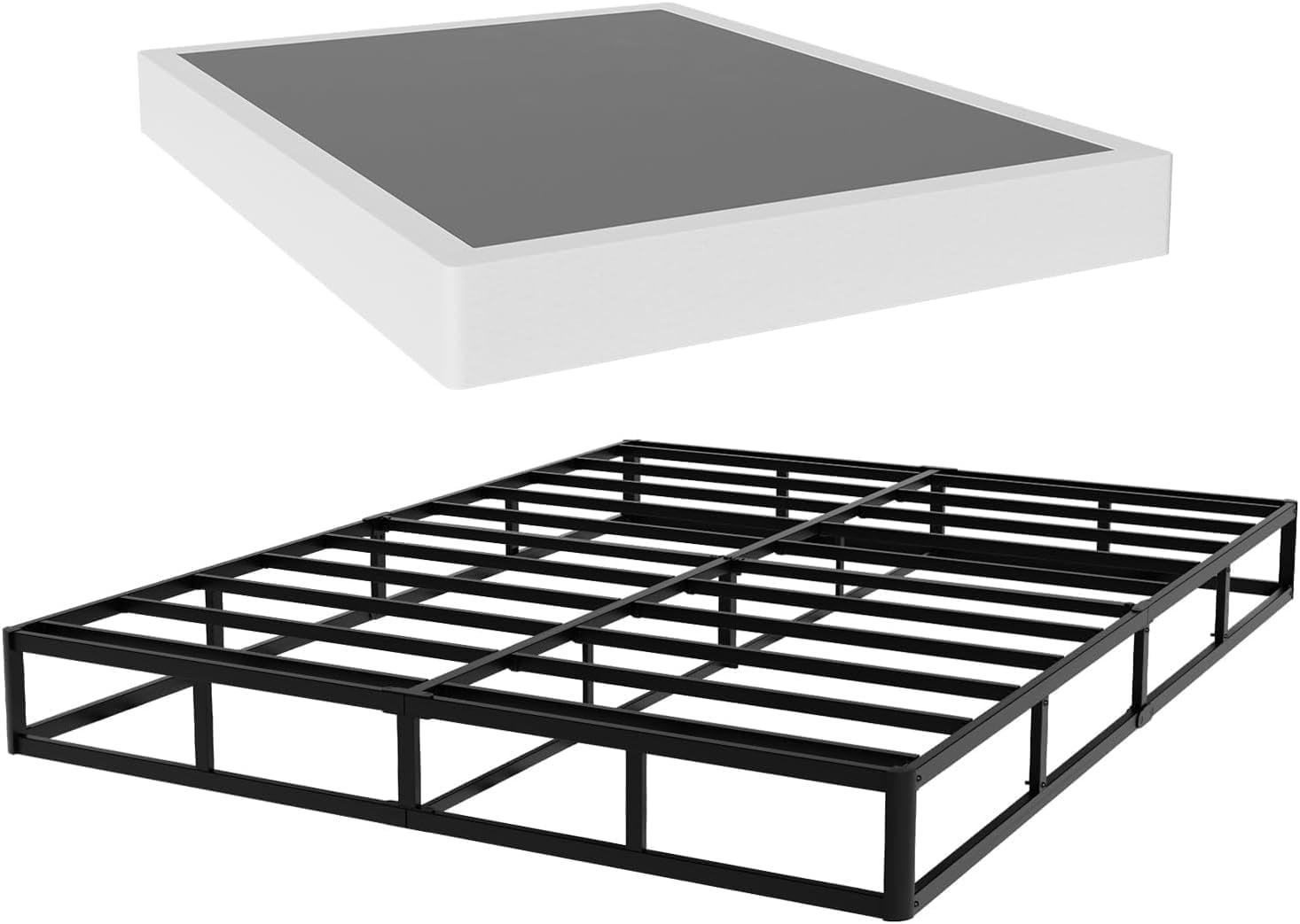 7 Inch Full Box Springs, Low Profile Box Spring Only for Full Bed ...