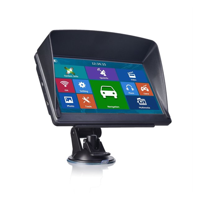 7 Inch Gps Navigation Car Truck Gps Navigator 128-256MB+8GB Resistance ...