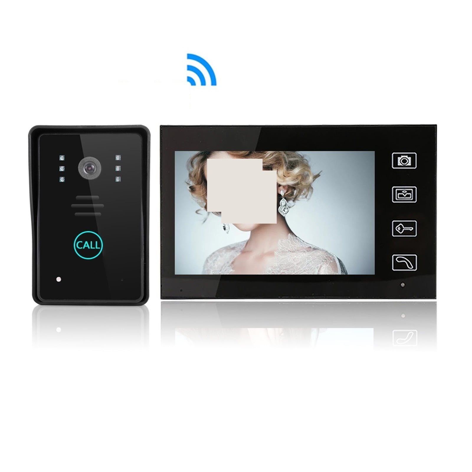 7 Inch HD Wireless Video Doorbell Villa Intercom Home Security System ,Smart Detection - Walmart.com