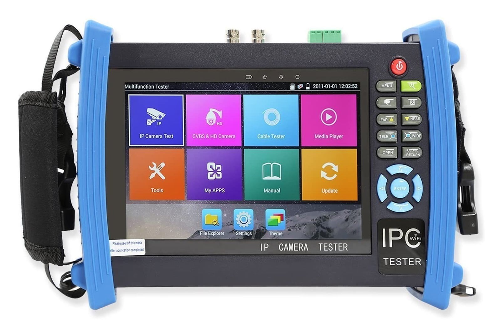 7 Inch IP Camera Tester CCTV Tester CVBS Analog Tester with POE/IP ...