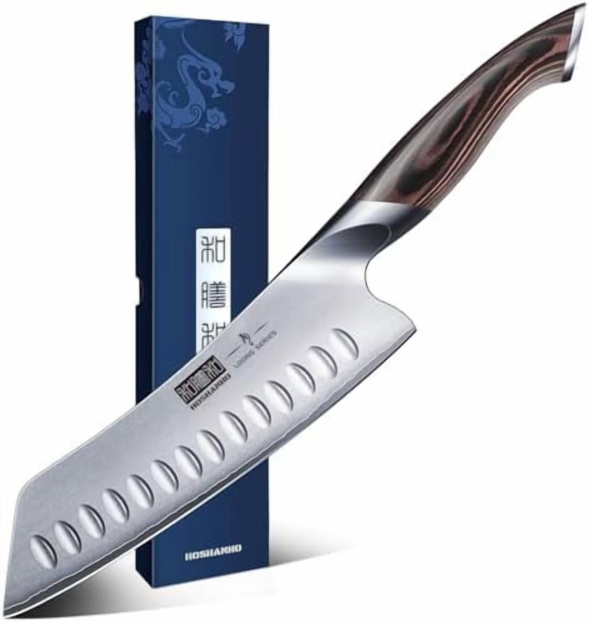 7 Inch Japanese Chef Knife, Ultra Sharp High Carbon Stainless Steel ...