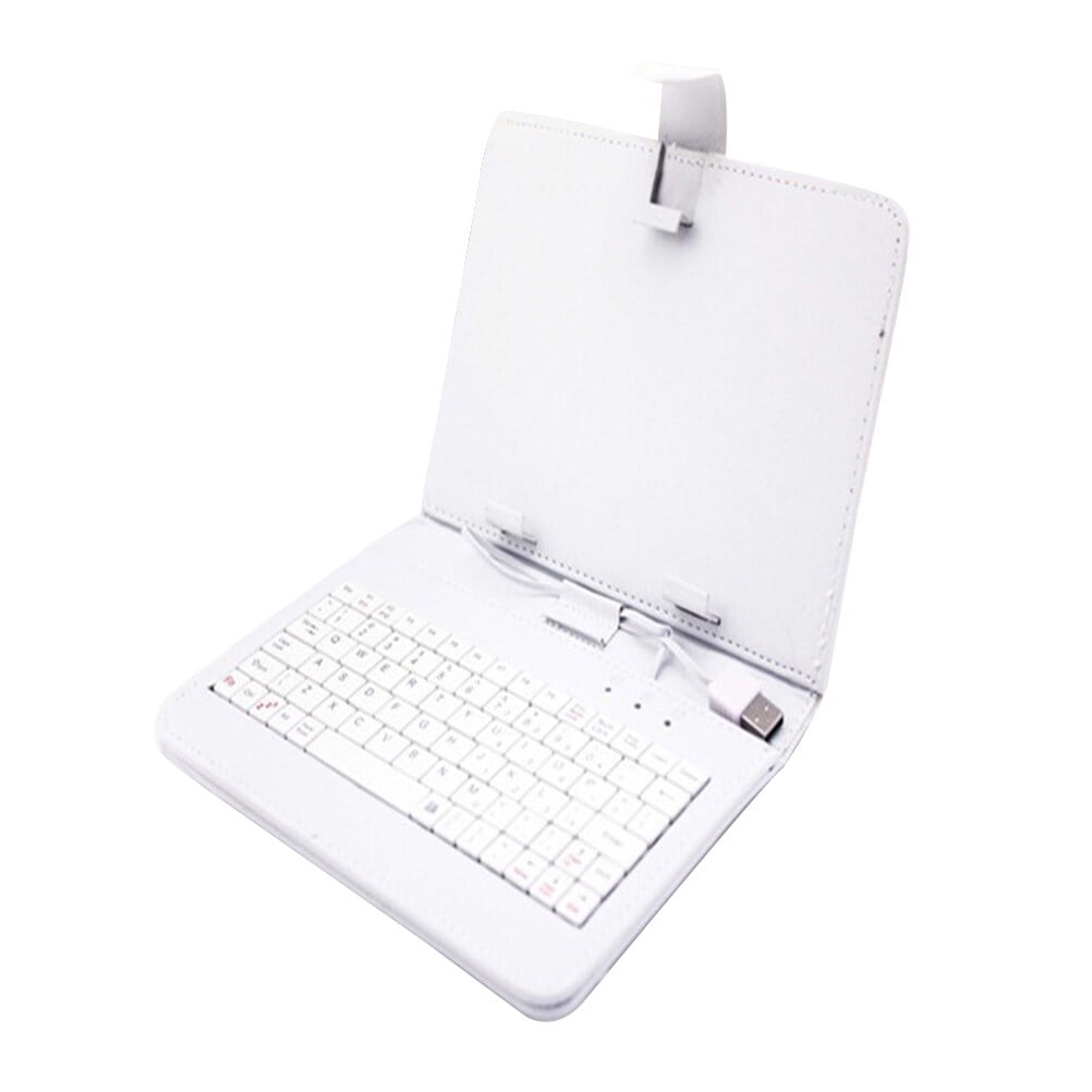 7 Inch Keyboard Leather Protective Cover Stand and Screen Protector for ...