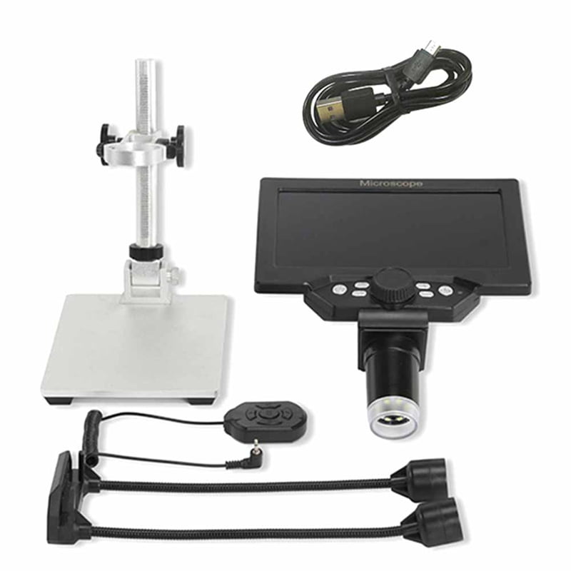7 Inch LCD Digital Microscope 1200X Zoom, 12MP High-Resolution for ...