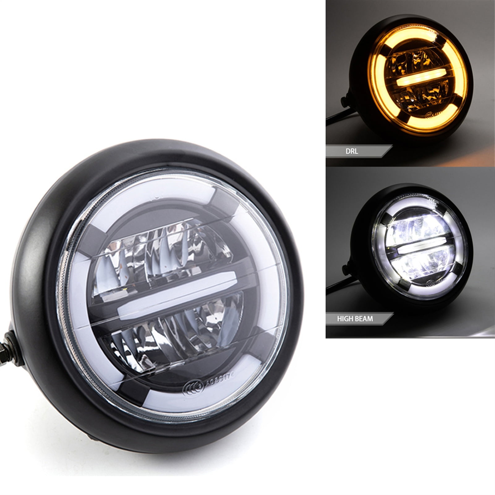 7 Inch LED Motorcycle Headlight High Low Beam Headlamp DRL Lamp ...