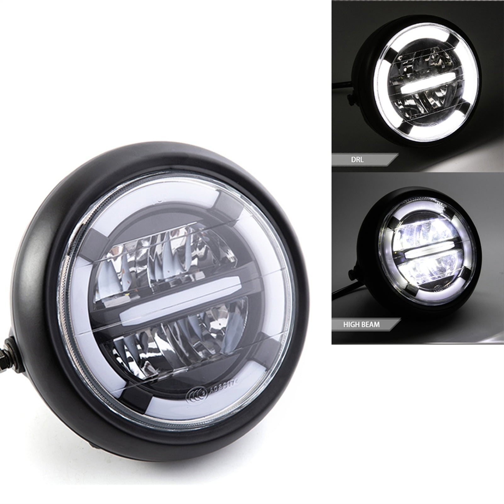 7 Inch LED Motorcycle Headlight High Low Beam Headlamp DRL Lamp ...