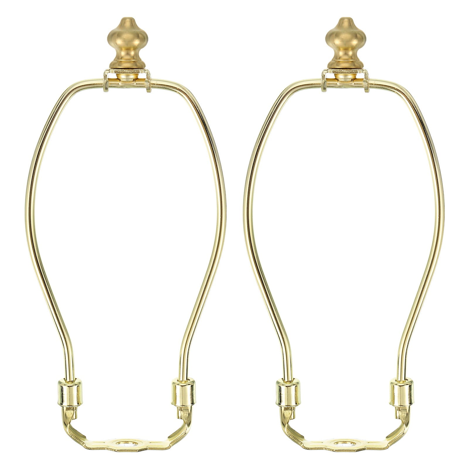 7 Inch Lamp Harp Kit with 1 Inch Height Solid Brass Finial, 2 Set Heavy ...