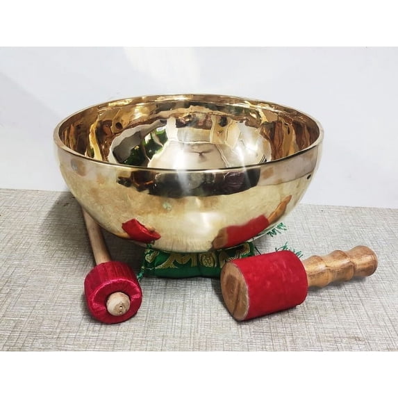 7 Inch Large Master Healing Hand hammered Tibetan Singing Bowl Great ...