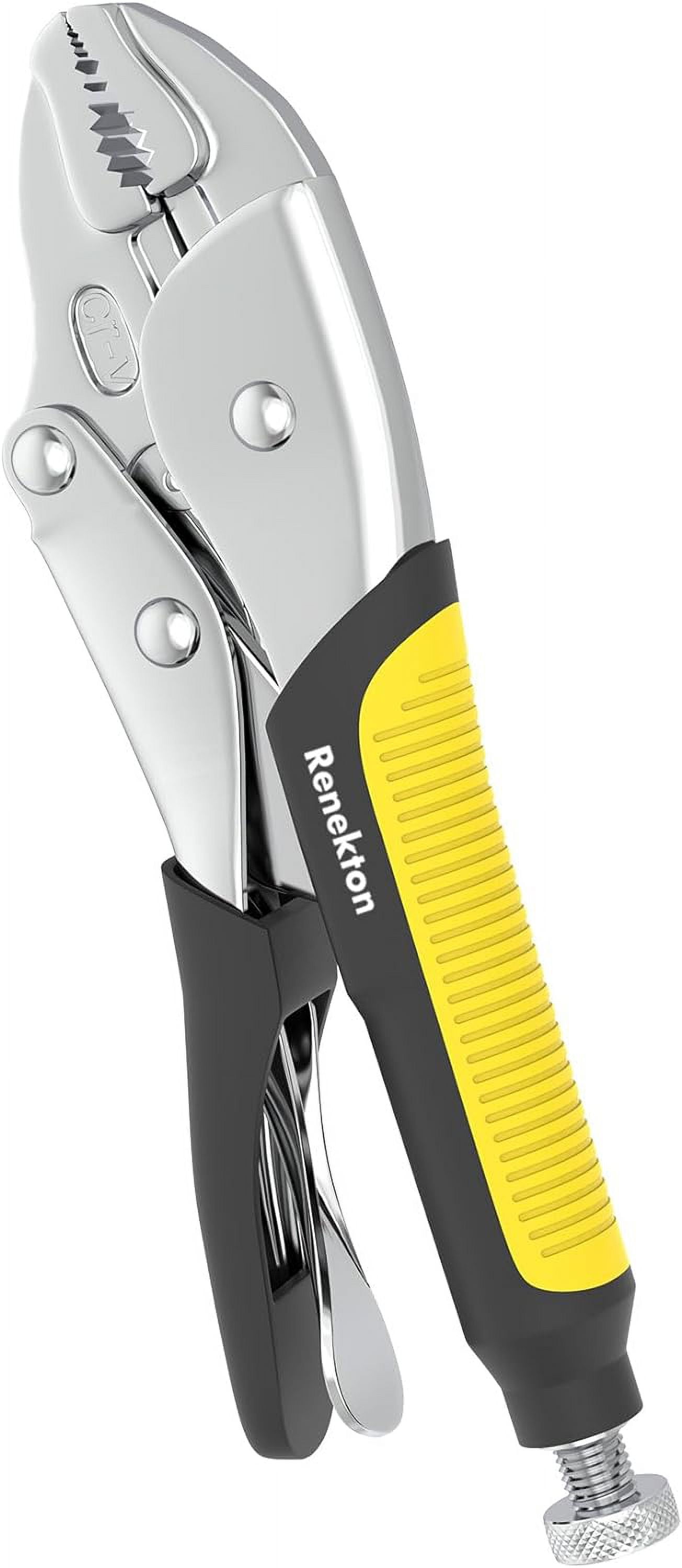 7-Inch Locking Pliers, Premium Cr-V Construction, Curved Jaw Locking ...