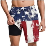 7 Inch Mens Swim Trunks: 2 in 1 with Compression Liner Pockets ...