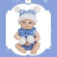 7-Inch Mini Enamel Doll, PVC Cloth Body Removable Clothes, Soft ...
