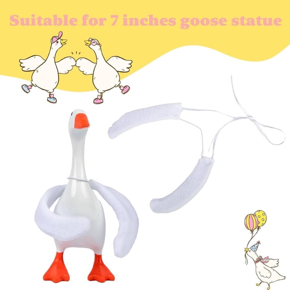 7 Inch Mini Goose Decoy, Wing Flapping Desktop Prop, Festival Garden ...