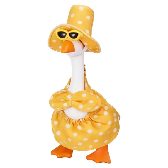 7 Inch Mini Gooses Beach Outfit Yellow Polka Dots Ducks Swimsuit Summer ...