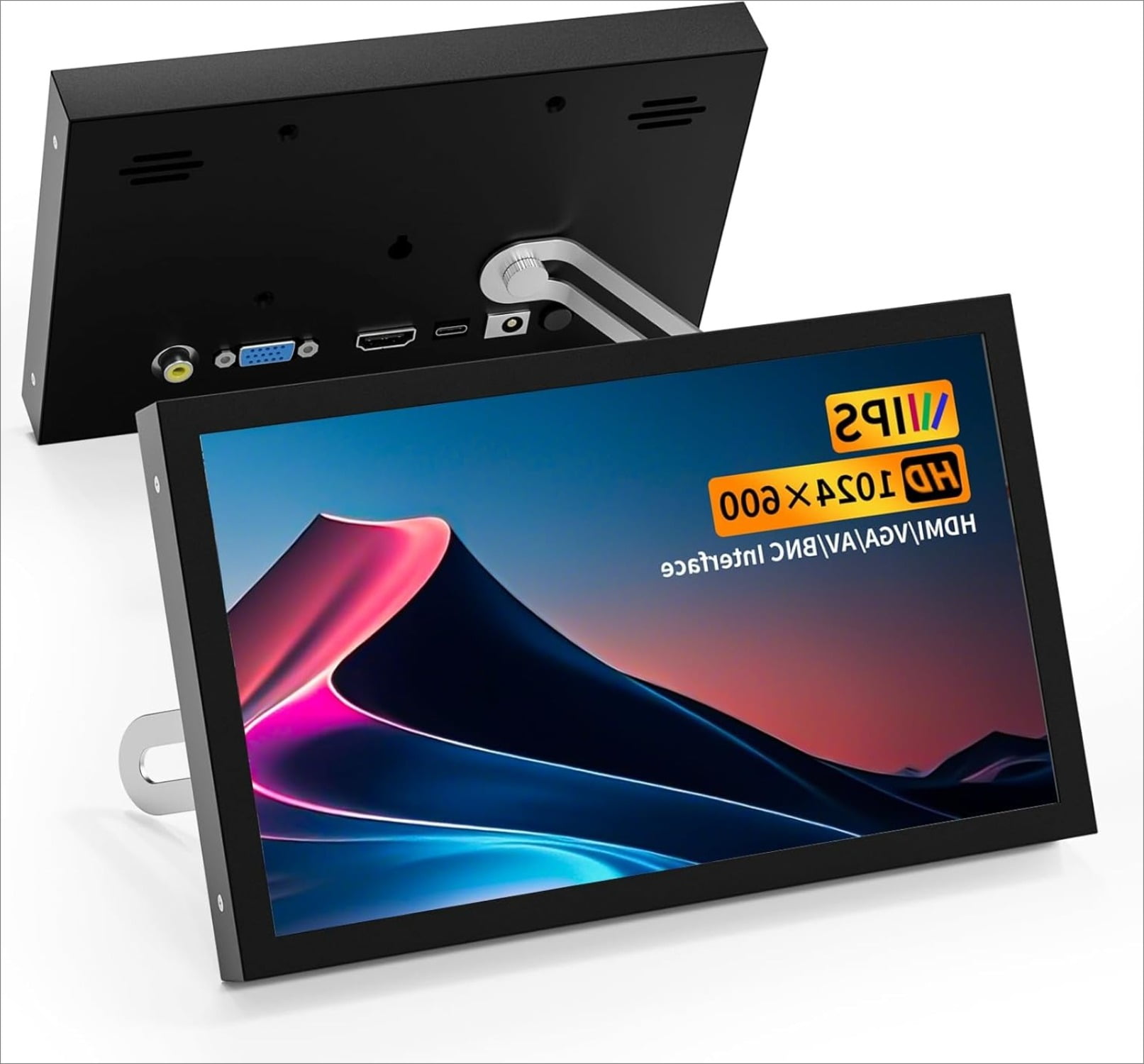 7 Inch Mini Monitor HDMI, Portable Vga Monitor with AV BNC 1024×600 LCD ...