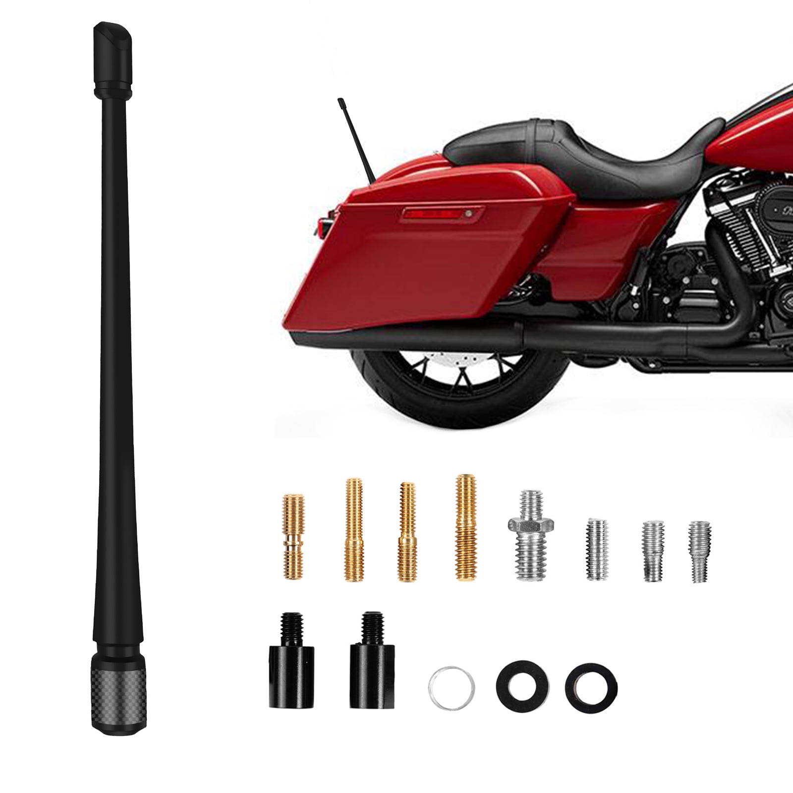 7 Inch Motorcycle Antenna Compatible with 1989-2024 Harley Davidson ...