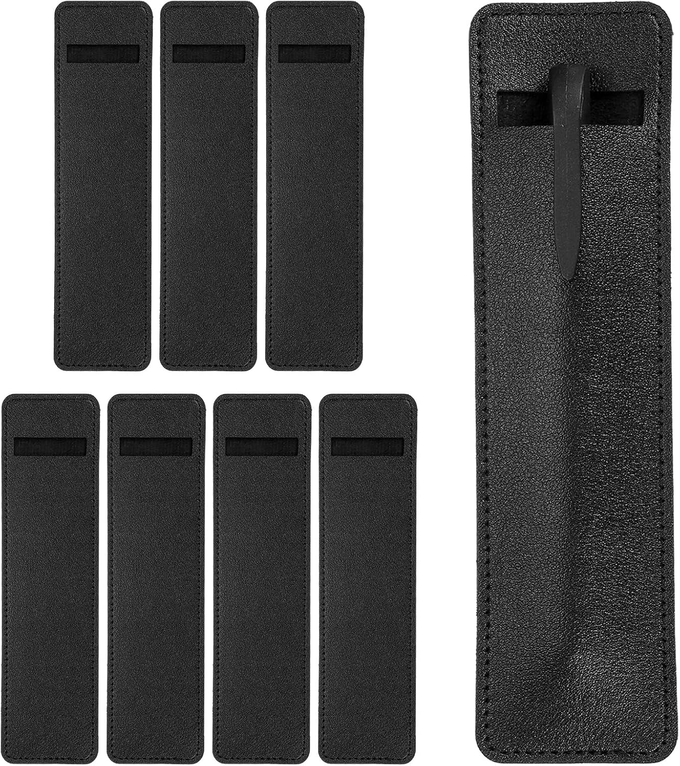 7 Inch Pen Sleeve Case, 8Pcs PU Leather Pen Pouch Single Fountain Pouch ...
