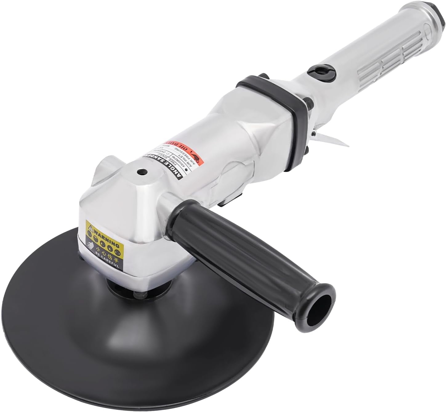7-Inch Pneumatic Sander, Heavy Duty Air Sander/Polisher with Handle ...
