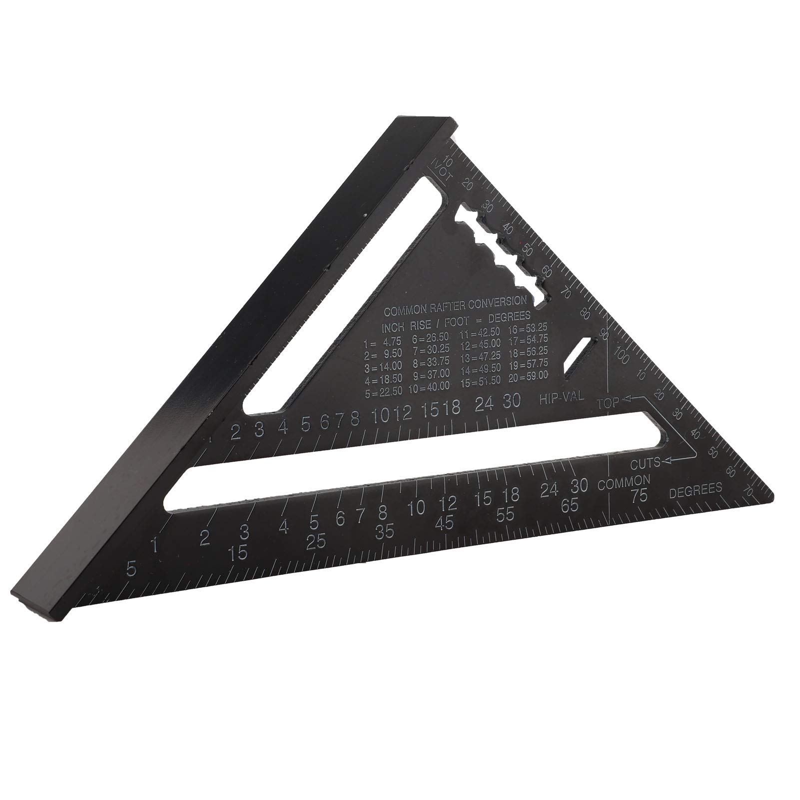 7 Inch Rafter Carpenter Aluminum Layout Tool with Black Oxide Finish ...