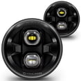 7 Inch Round DOT-Approved H6024 LED Headlights Compatible w/ Jeep ...