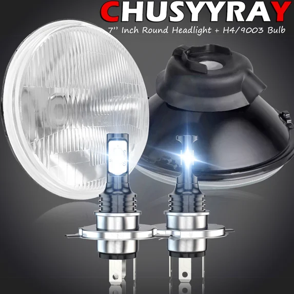 7 Inch Round LED Headlight for Chevy Truck 1947-1957 H4/9003 Hi/Lo Beam ...