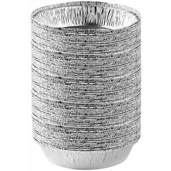 7'' Inch Round Tin Foil Pans Disposable Aluminum, Freezer & Oven Safe ...