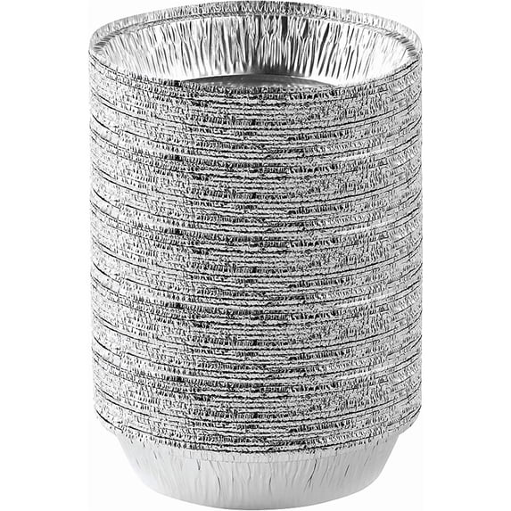 7'' Inch Round Tin Foil Pans Disposable Aluminum, Freezer & Oven Safe ...