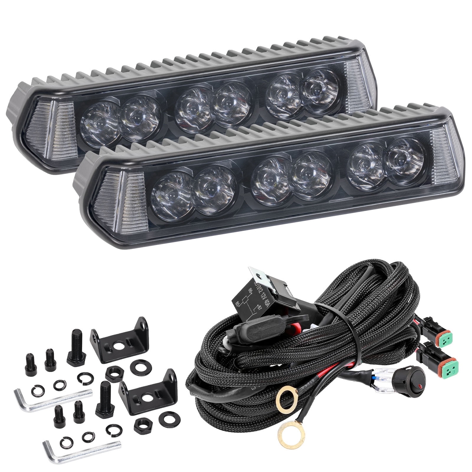 Side Shooter 7 Inch 156W LED Spot Flood Combo, Off Road Light Bar fits ...