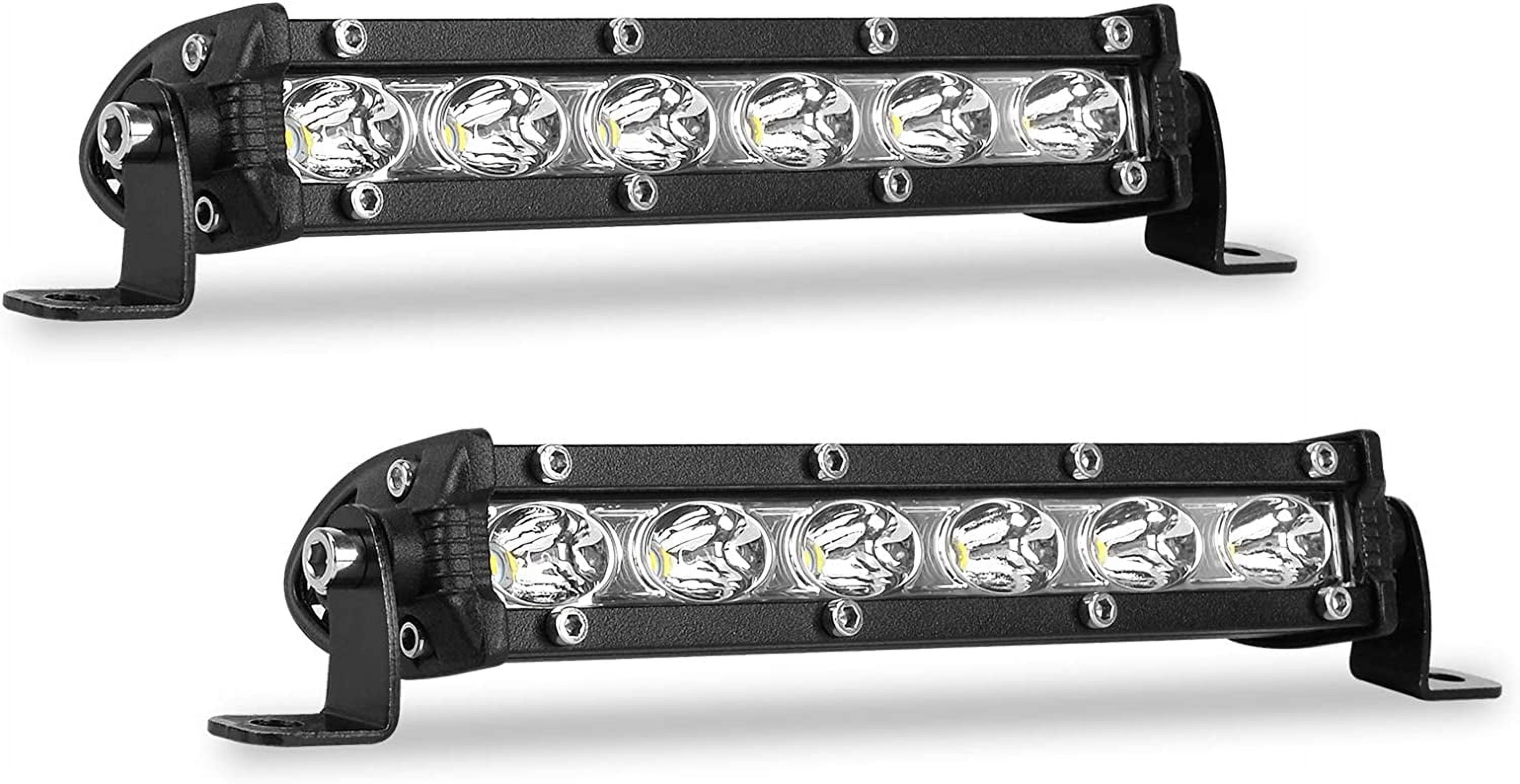 7 Inch Single Row Led Light Bar Pods - Ultra-Slim 60W 10000 Lumens ...